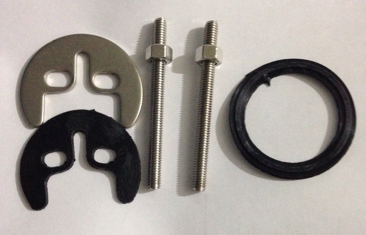 Bathroom kitchen basin mixer mono bloc tap fitting kit horse shoe doub ...